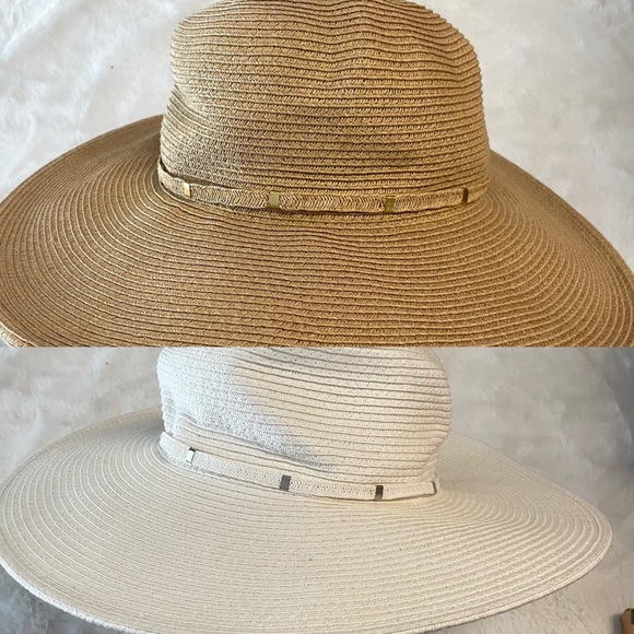 Nine West | Accessories | Two Nine West Widebrim Straw Sun Beach Floppy ...